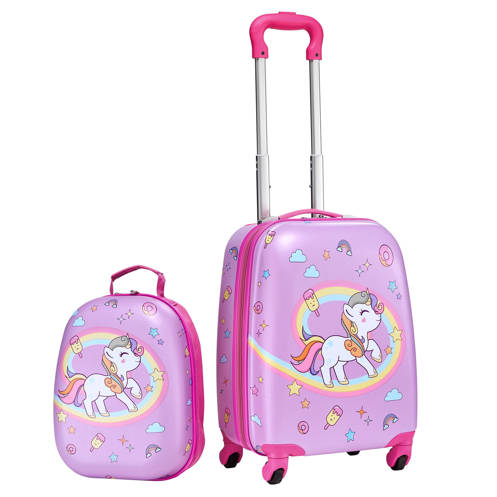 Click here for Kffkff Kids Luggage Set  2 Piece  18in Hardside Ro... prices