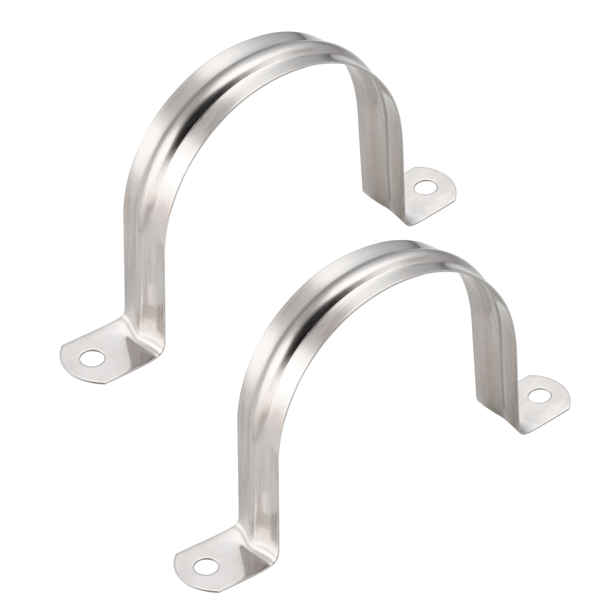 70mm Rigid Pipe Strap, 304 Stainless Steel, 2 Hole Clamps, 2 Pcs ...