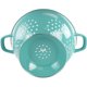 Calypso Basics, 5 Qt. Enamel on Steel Two Toned Colander, Turquoise ...