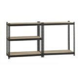Pemberly Row Riveted Metal Shelving 5-Shelf Unit 18D x 48W x 72H in ...