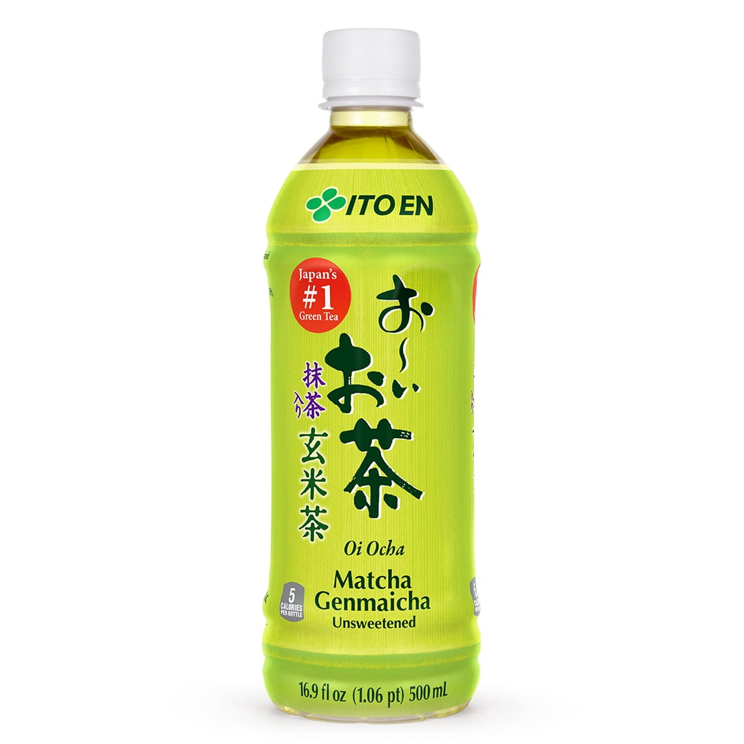Ito En Oi Ocha Unsweetened Green Tea With Roasted Rice, 16.9 Fl Oz, 1 ...