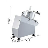 VEVOR 110V Commercial Food Processor, 550W Electric Vegetable Slicer & Shredder, Stainless Steel ...