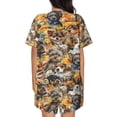 Cute Puppy Dog Women’S Short-Sleeved Pyjama Set Round-Neck Loungewear ...