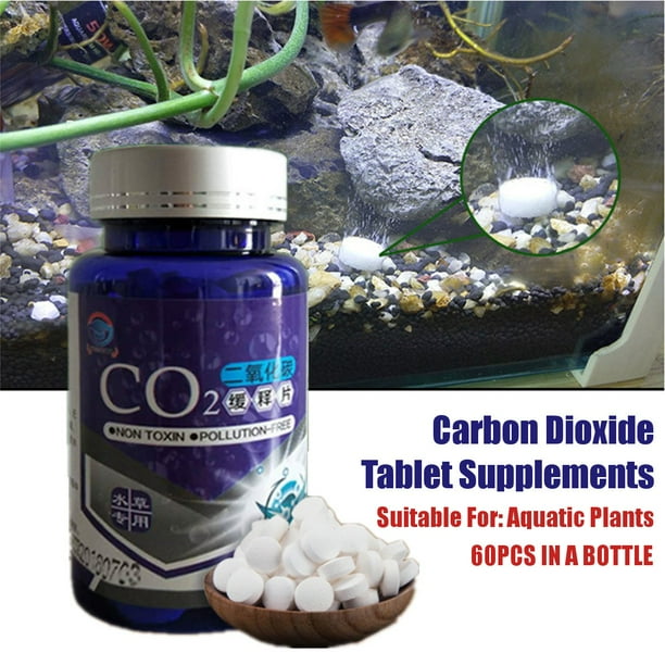 60Pcs Dioxide CO2 Tablet Supplements Fish Tank Diffuser Water Aquarium Plants - Walmart.ca