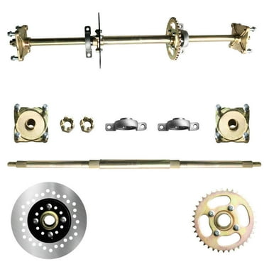 29" Rear Axle Assembly Complete Wheel Hub Kit for Go Kart Quad Trike ...