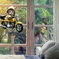 Cat Car Mirror Ornament – Acrylic Motorcycle Themed Hanging for Vehicle ...