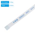 Uxcell FFC Ribbon Flat Flexible Cable, 7 Pin 0.5mm Pitch 80mm Long (B ...