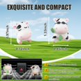 2 Pack Cute Cow Car Air Vent Clips [Rich & Dream Cow], Funny Adorable ...
