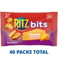 RITZ Bits Cheese Sandwich Crackers, MDA05 Bulk Lunch Snacks, 40 Snack ...