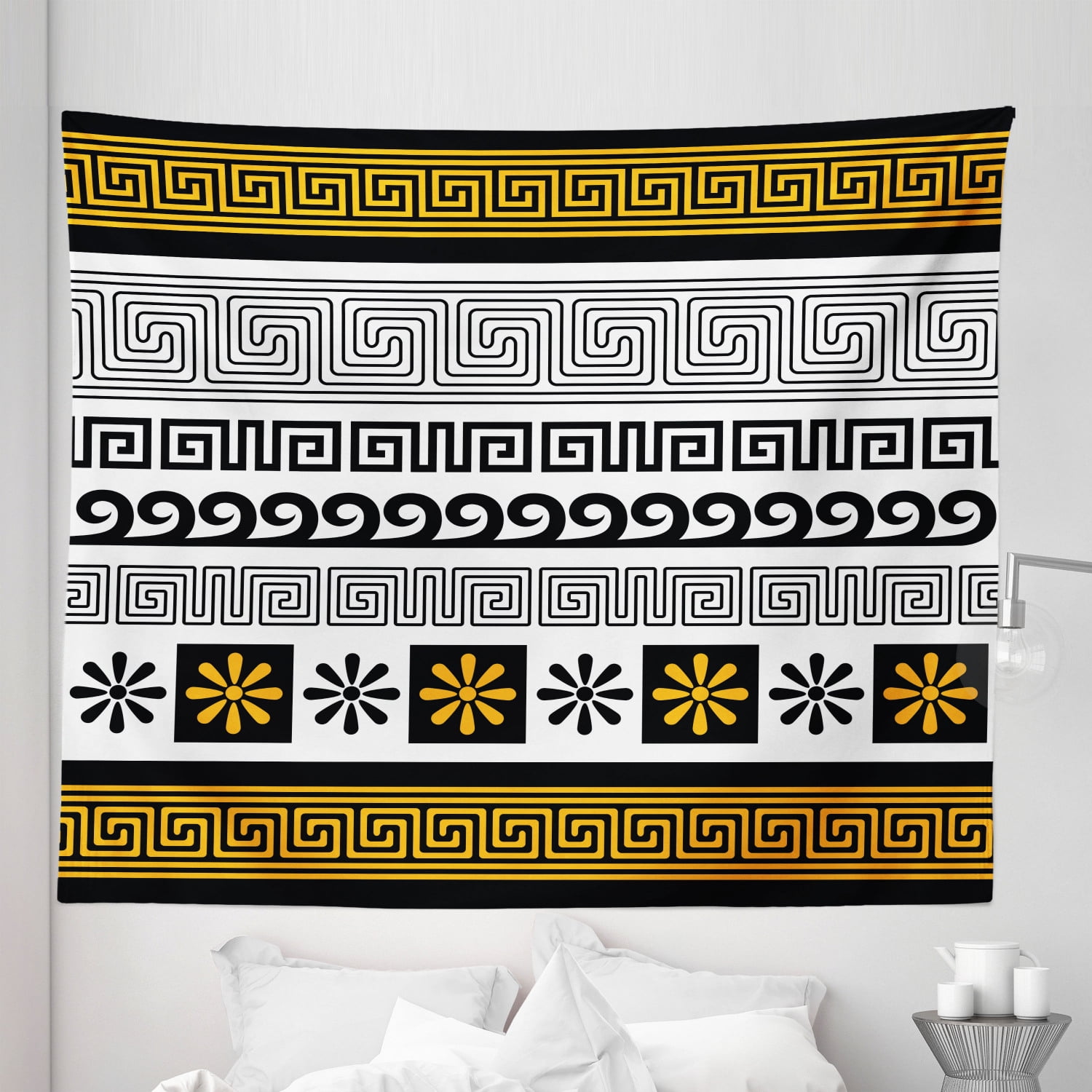 Greek Key Tapestry, Traditional Ornament from Greece Historical and ...