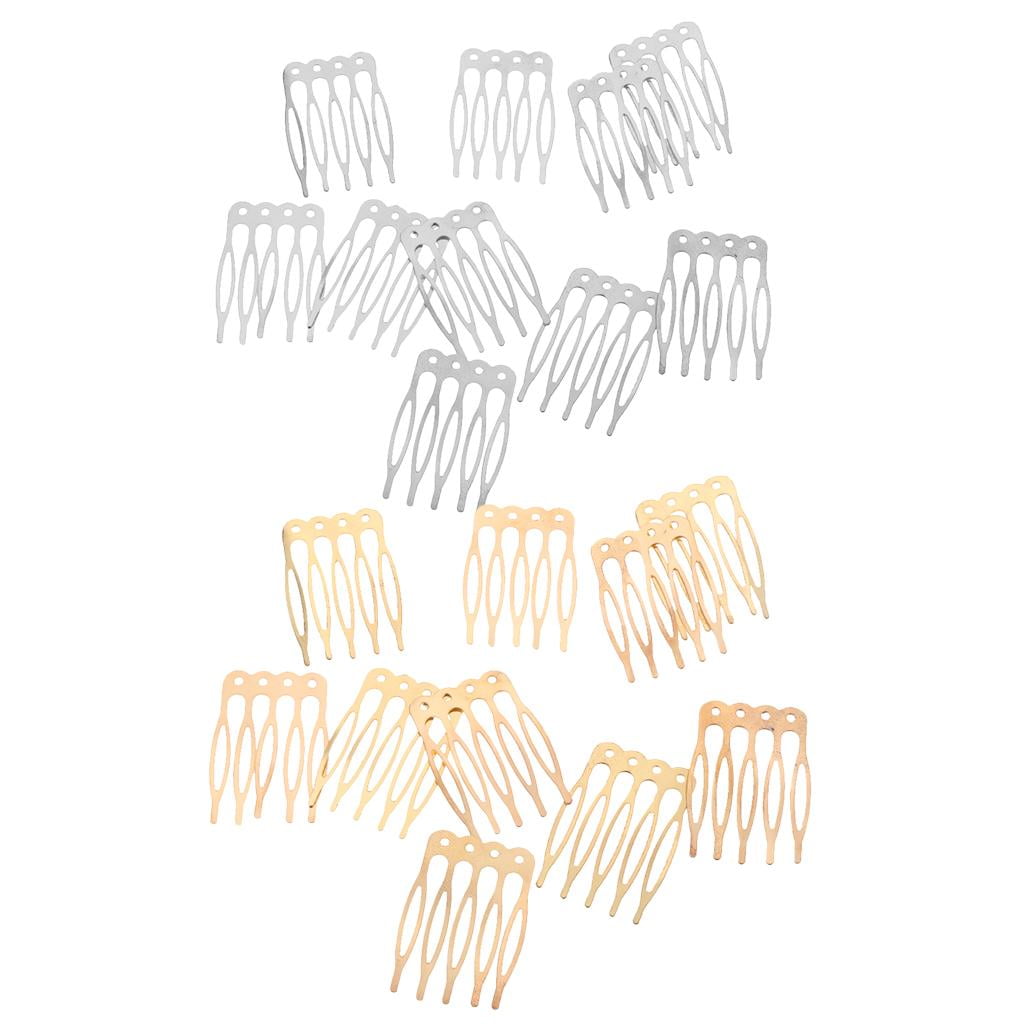 Click here for Xuanheng 20pcs Vintage Blank Metal Hair Combs Jewe... prices