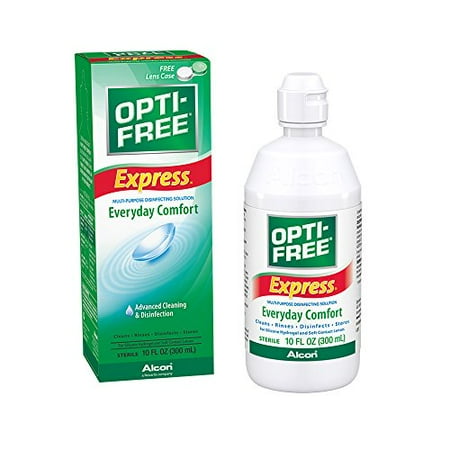 Opti-Free Express Multi-Purpose Disinfecting Solution with Lens Case ...