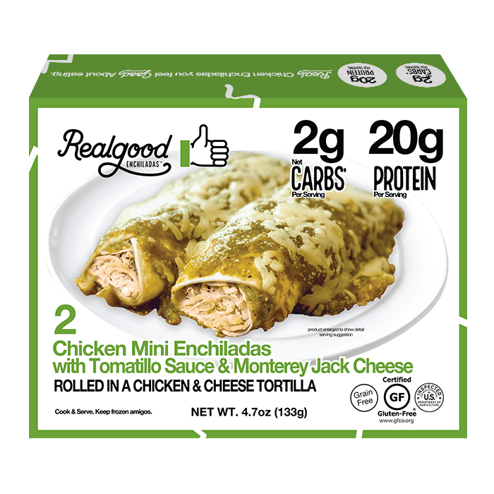 Real Good Foods Chicken Enchiladas, 4.7oz Box – Walmart Inventory ...