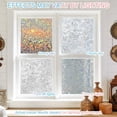 Blue Ombre Privacy Window Film, Decorative Stained Glass Window Film ...