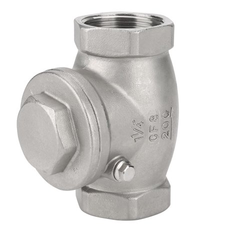 DN32 Check Valve, Stainless Steel Swing Check Valve, Silver For Water ...