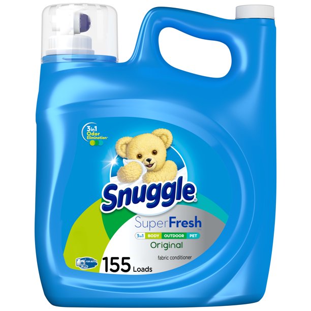 Snuggle Plus Super Fresh Liquid Fabric Softener with Odor Eliminating ...