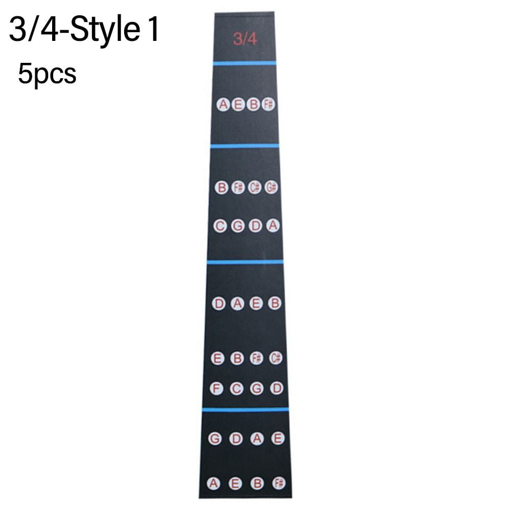 5pcs 2 Styles Trainer Scale Stick No Glue Transparent Finger Position ...