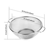 Xiaowjjj Stainless Steel Colander/Mesh Colander Strainer for Kitchen ...
