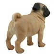 Ebros Decorative Large Realistic Fawn Pug Dog Statue, Fine Pedigree ...