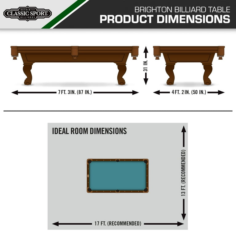 Billiard Table Dimensions