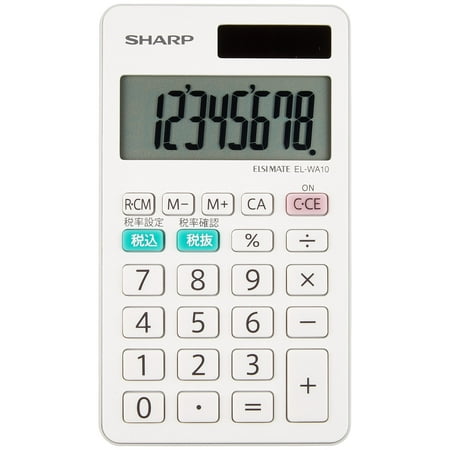 Sharp Notebook Type Calculator White EL-WA10X | Walmart Canada