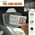 Heavy Duty Visor Fuel Card Holder with Clear Vinyl Pocket - Truck & Car ...