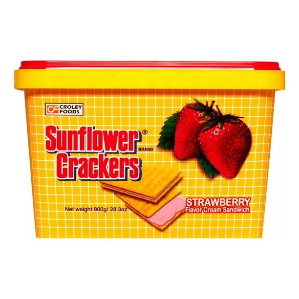 Croley Foods Sunflowers Strawberry Crackers, 28.3 Oz. - Walmart.com ...