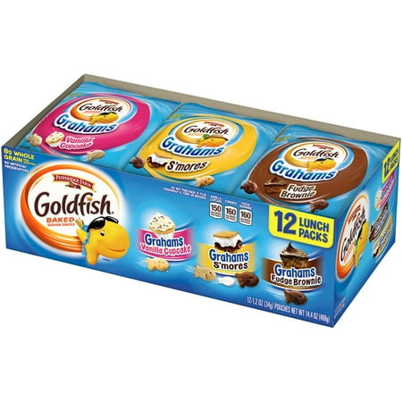Pepperidge Farm Goldfish Grahams Baked Graham Snacks Variety Pack, 1.2 ...