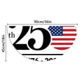 RKSupls Commemorative Graphic Patriotic Half Round American Flag Banner ...