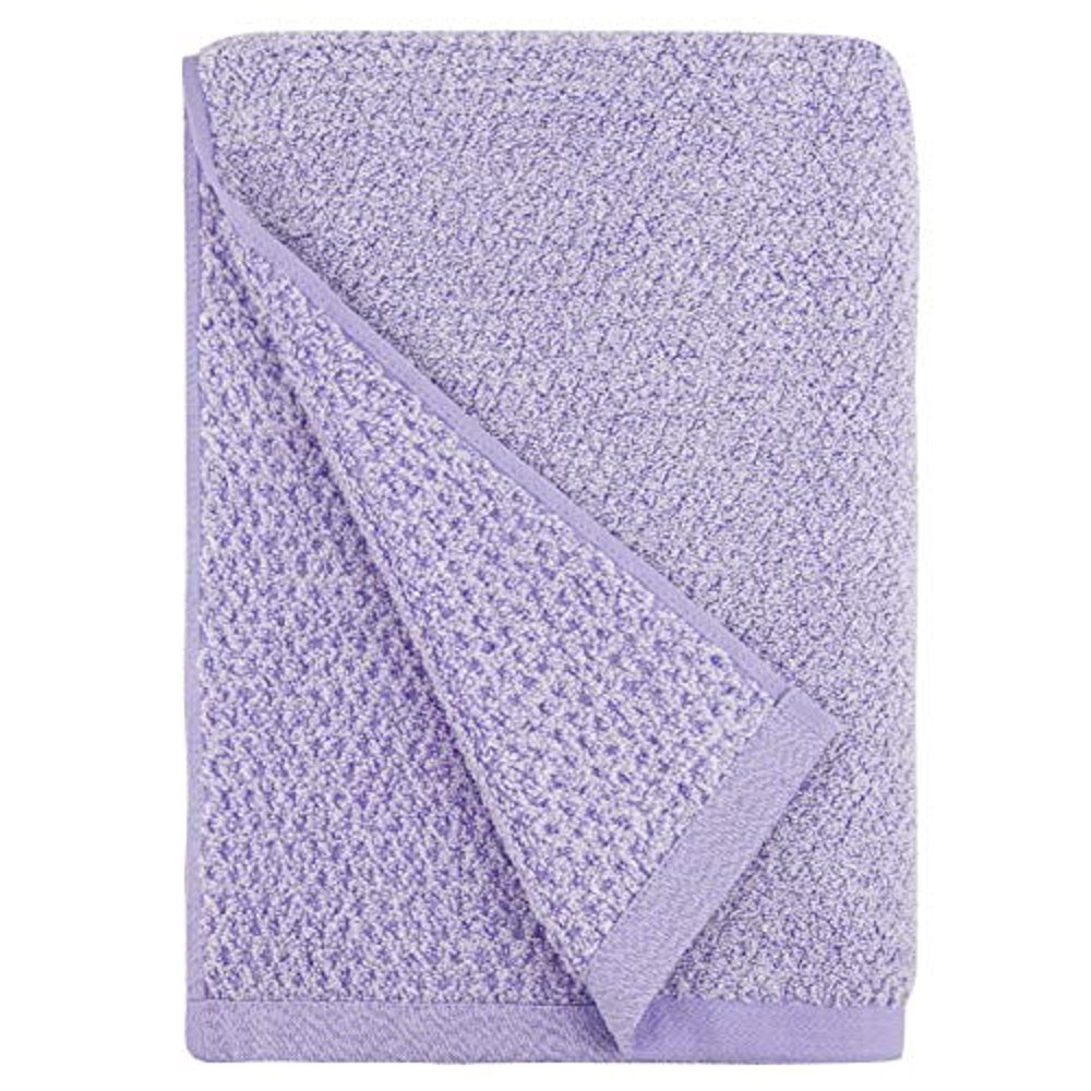 Everplush Diamond Jacquard Bath Towel Set, 2 Pack (30 x 56), Lavender 2 ...