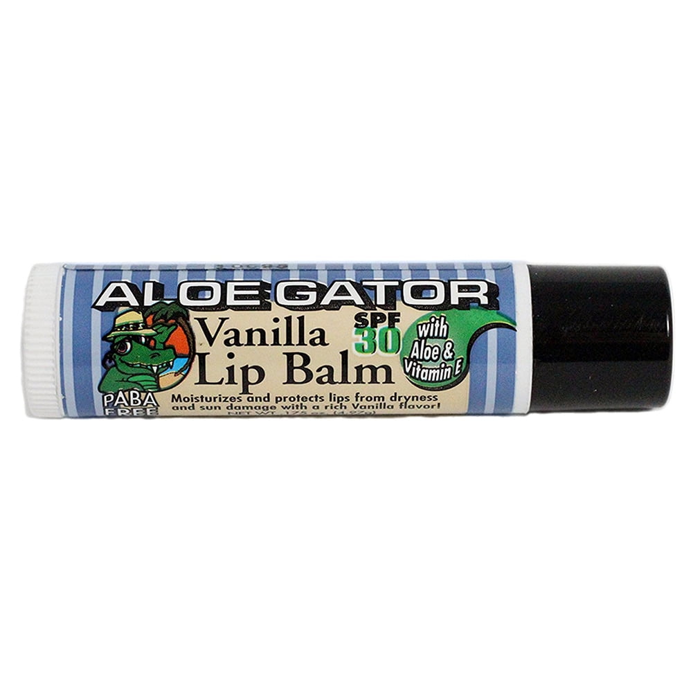 Aloe Gator Lip Balm Spf 30 Vanilla Lip Balm - Walmart.com