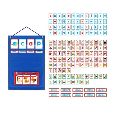 Alphabet Pocket Chart, Preschool Educational Poster, Early Education ...