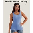 2pack Women's Built-in Bra Tank Tops Sleeveless Casual Shirts ...