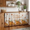 Cabinet Curtains 28"W x 51"L, Hello Pumpkins Sink Skirt for Bathroom ...
