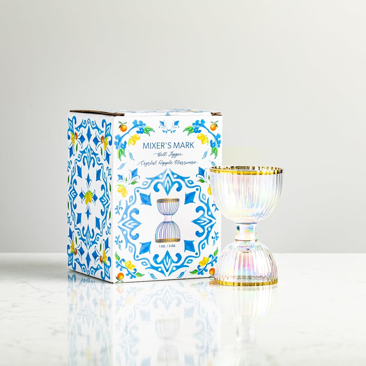 Click here for Essenceab Crystal Bell Cocktail Measuring Jigger F... prices