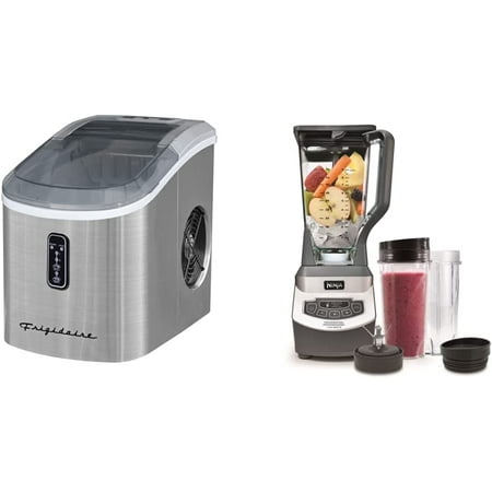 Frigidaire EFIC103-AMZ-SC Counter Top Maker with Over-Sized Ice Bucket ...