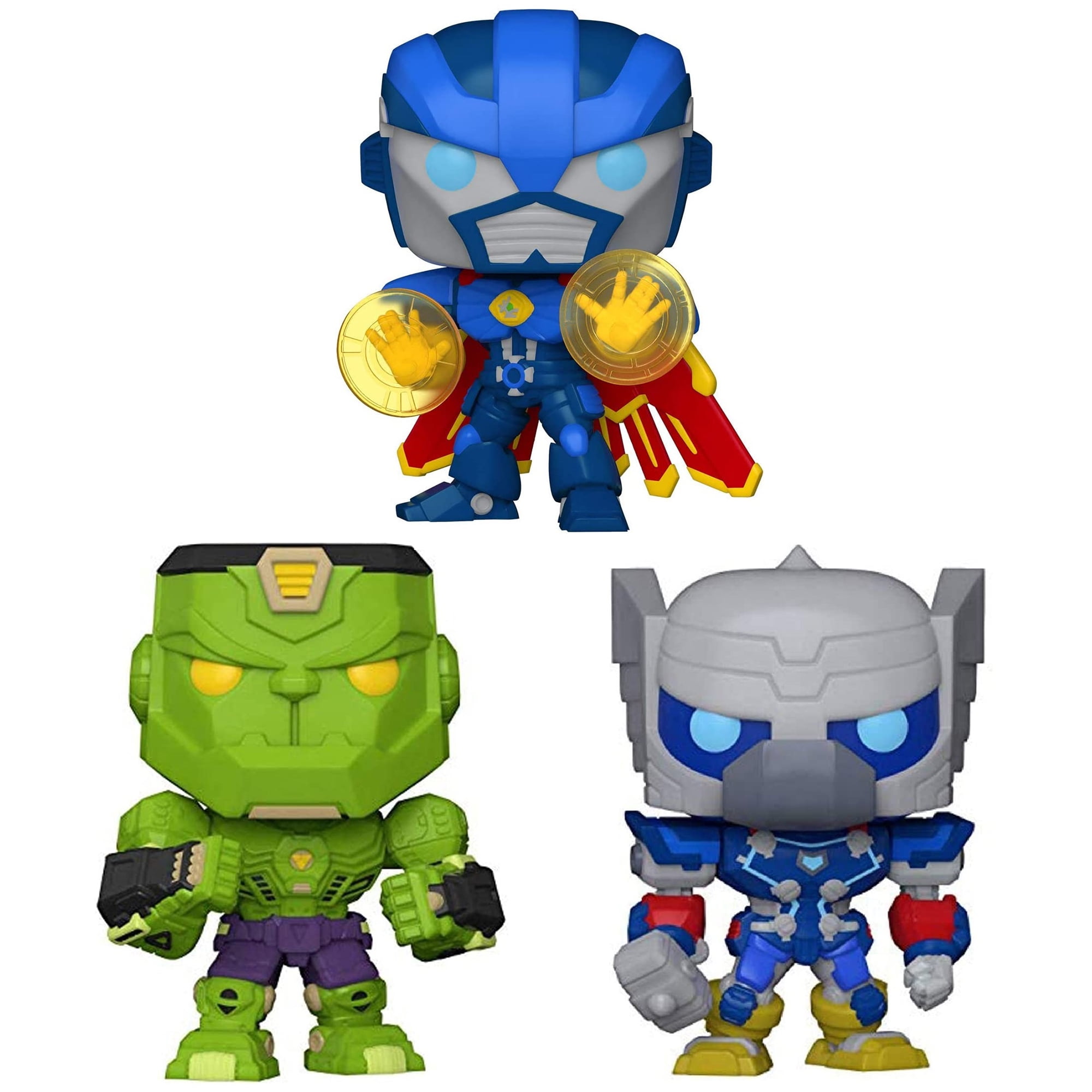 Funko Marvel: POP! Marvel Mech Collectors Set - Dr. Strange, Hulk, and ...