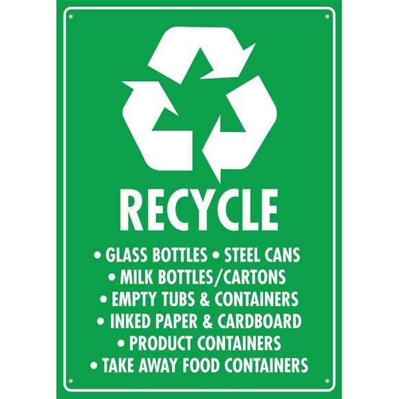 Cans And Bottles Only Sign