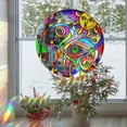 E Acrylic Round Window Hanging Decor For Indoor Outdoor Decoration Home ...