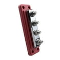 Power Distribution Block Bus Bar 4x 3/8" M10 with Cover 4 Post Terminal Block Busbar for Marine ...