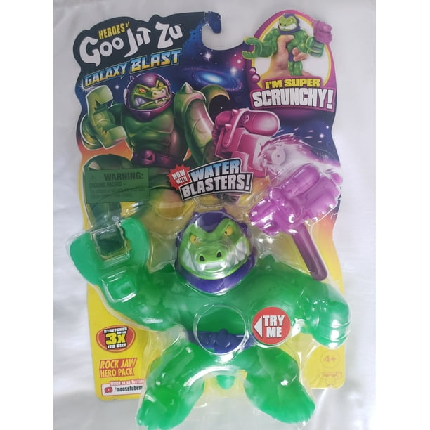 Heroes of Goo Jit Zu Galaxy Blast Hero Pack - Super Scrunchy Rock Jaw with an all NEW Water ...