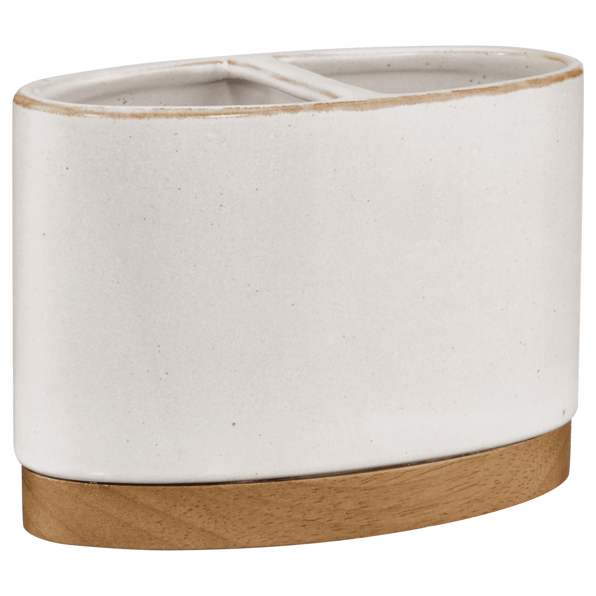 Click here for Bouclair White Ceramic Toothbrush Holder 5.6 X 3.9... prices