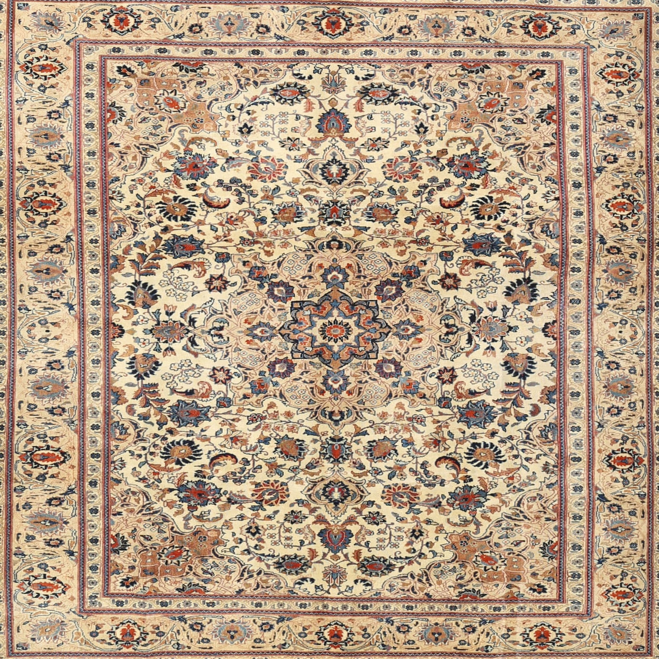 Ahgly Company Indoor Square Traditional Sienna Brown Persian Area Rugs ...