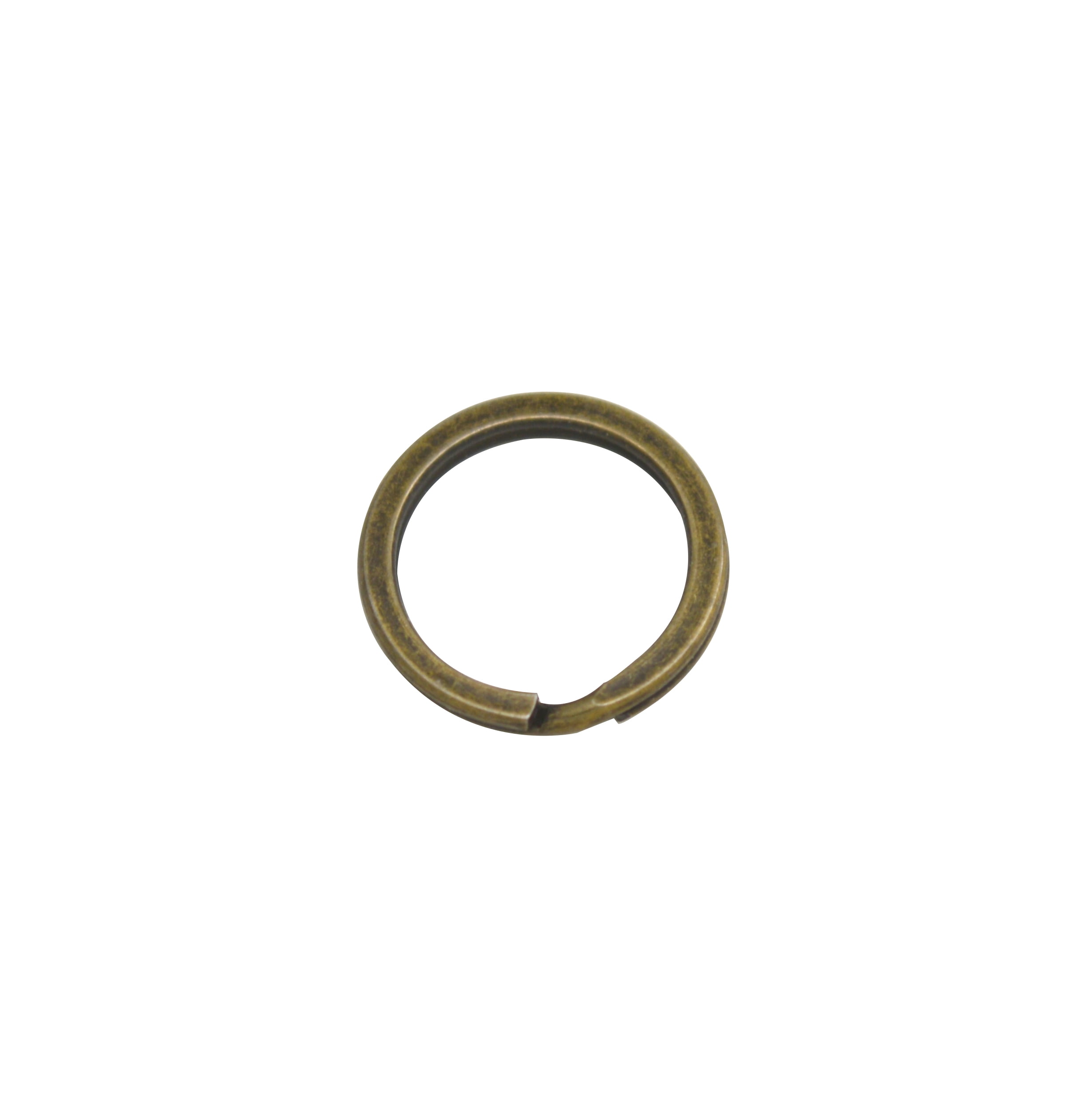 Wuuycoky 15mm Outer Diameter Metal Bronze Key Rings Flat Surface Split ...