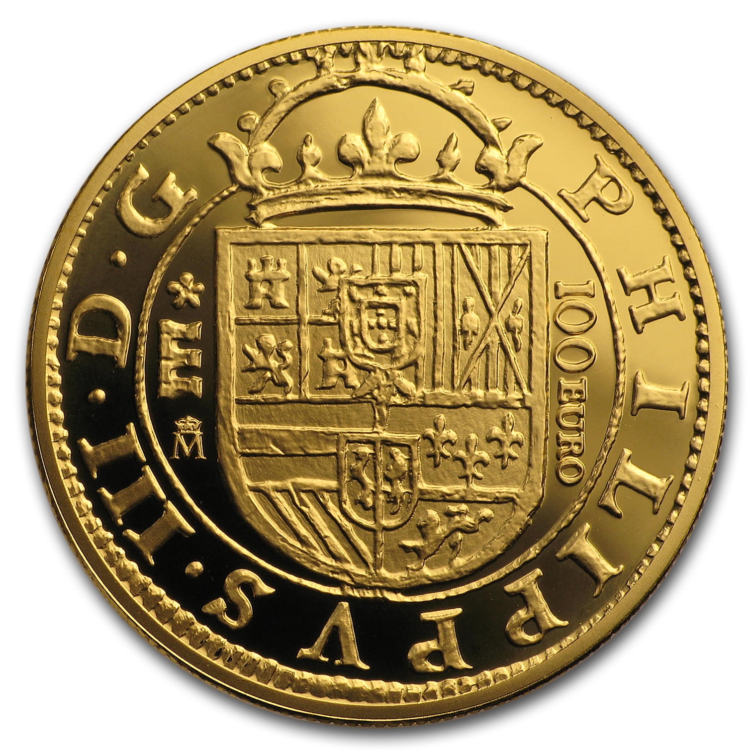 2018 Spain Proof Gold €100 150th Anniversary Spanish Escudos - Walmart.com