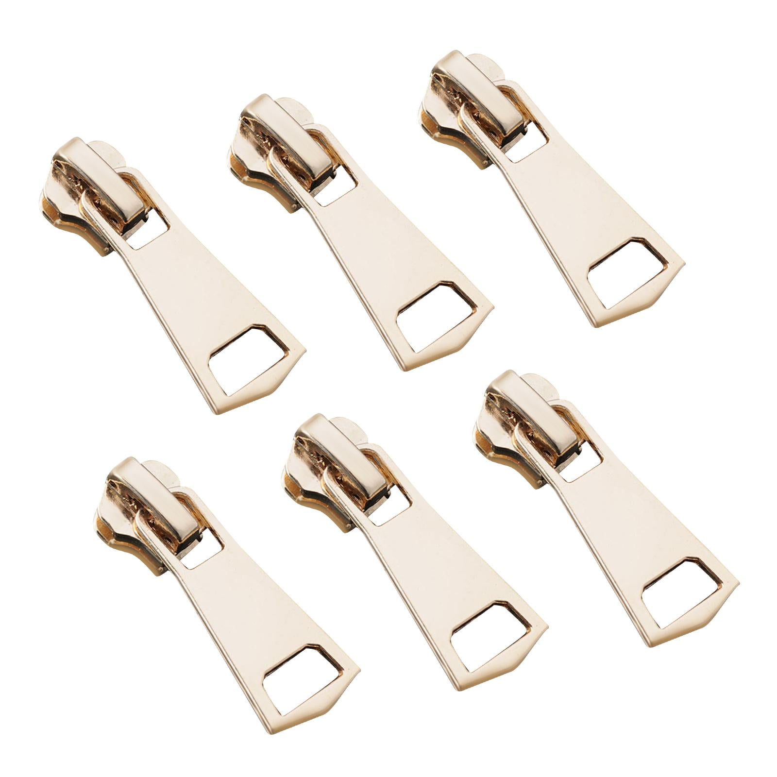 6 Pieces Metal Universal Zipper Repair Rustproof Zipper Slider Reusable ...