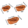 3 Sizes Fruit Basket Serving Holders Wicker Woven Bread Basket for ...