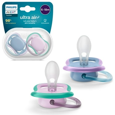 Philips Avent Ultra Soft Pacifier 0-6M, Sand / Pastel Warm Green, 2 ...