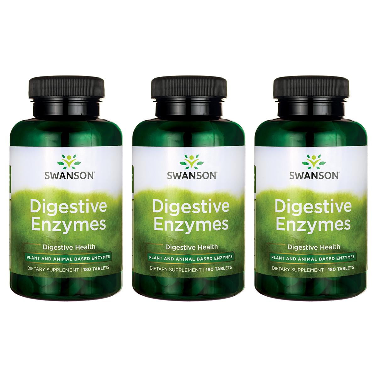 Swanson Digestive Enzymes 180 Tabs 3 Pack - Walmart.com