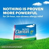 Claritin Allergy Relief 24 Hour Non-Drowsy Loratadine Antihistamine Allergy Medicine Tablets, 70 ...
